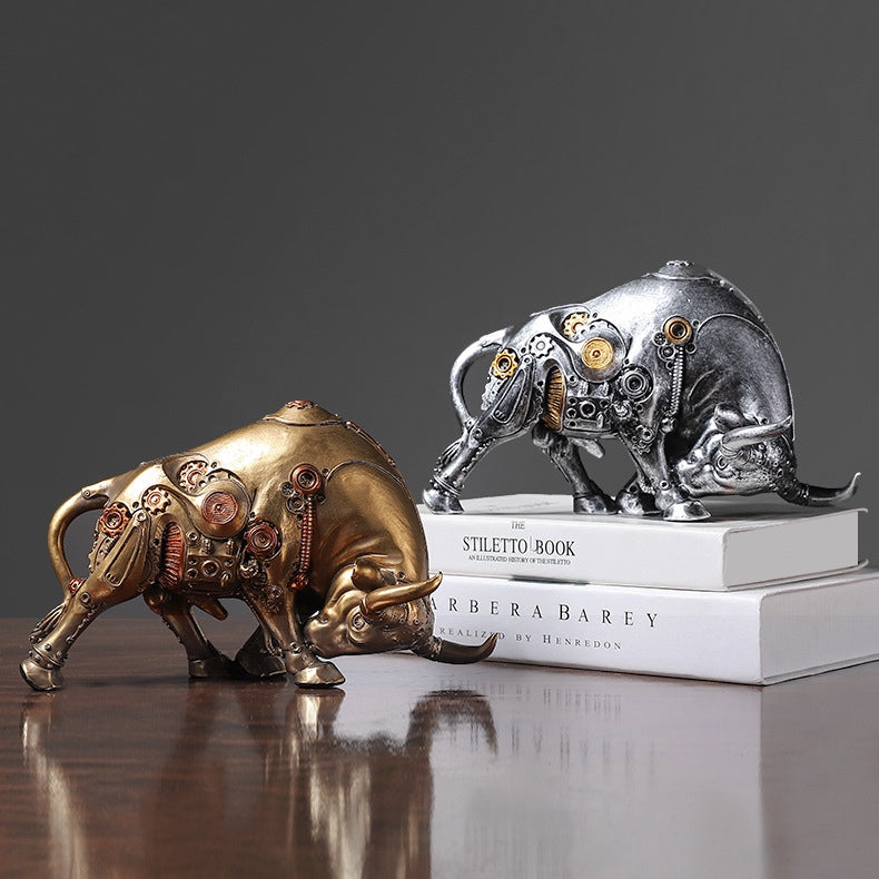 Futurox Steampunk Bull Sculpture – Allthingscurated